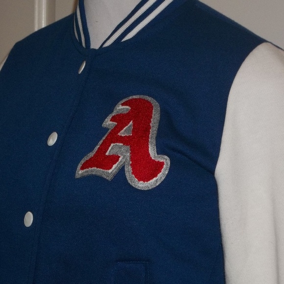 Iris Basic | Jackets & Coats | Ladies Cute Letterman A Jacket Snaps In ...